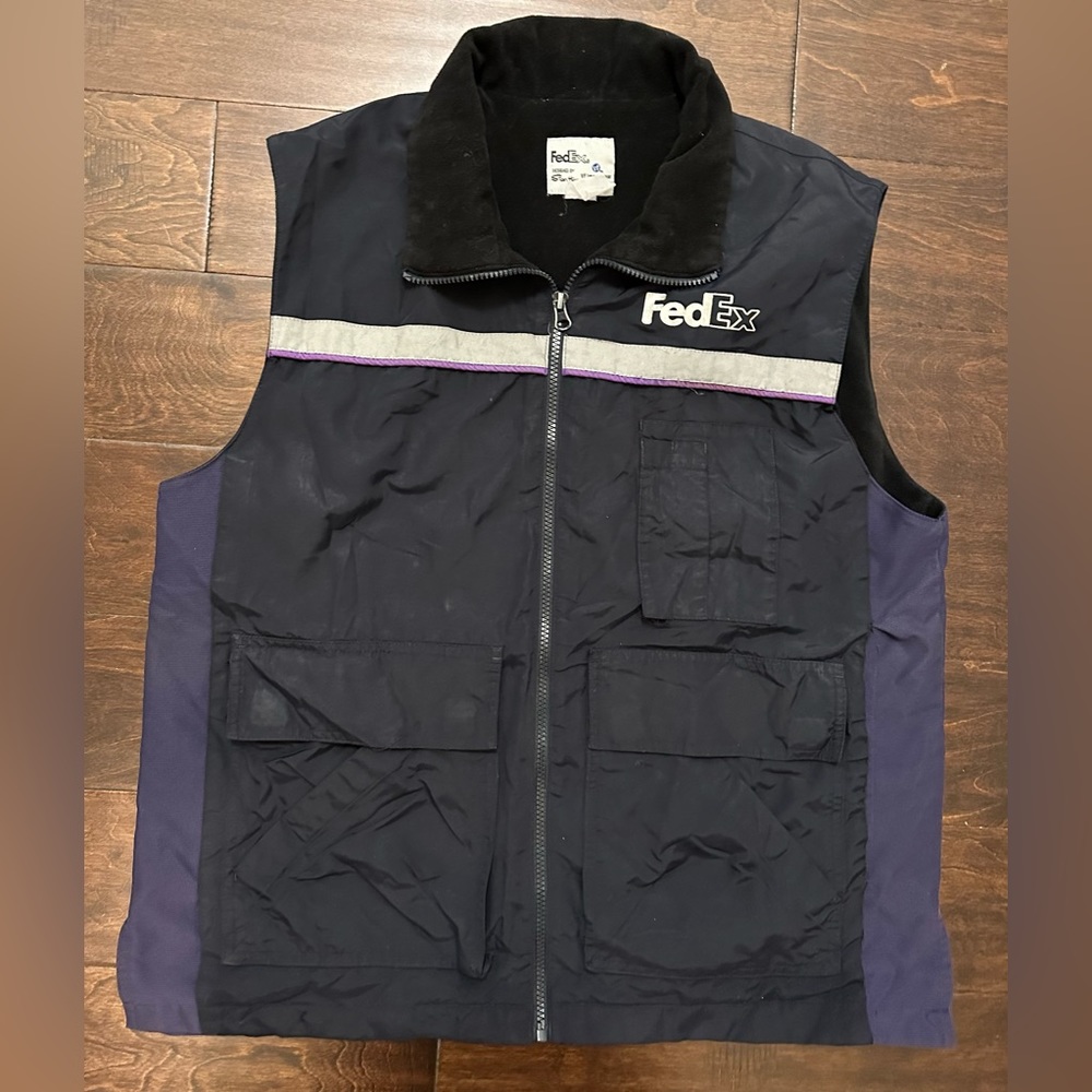 Men’s Fedex Fleece Lined Reflective Employee Full Zip… - Gem